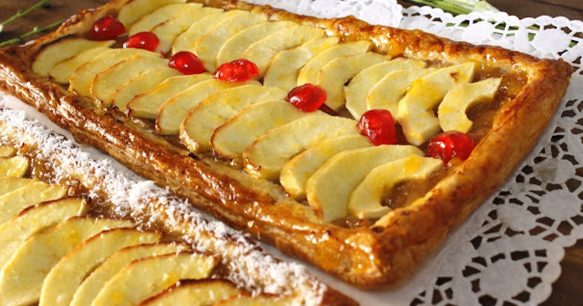 Banda de manzana con hojaldre y compota de manzana | Recomendaciones ...