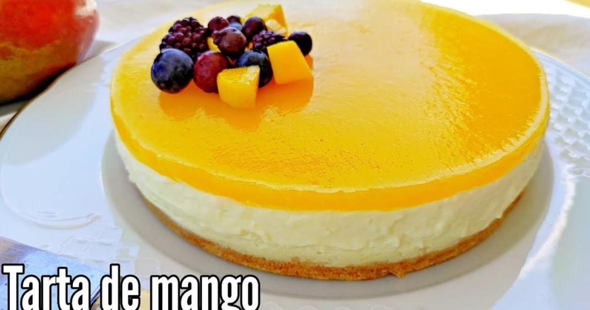 Pastel de mango sin horno y sin huevos | Recomendaciones Entre Fogones